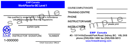 Certificates accepted in B.C. - WorkSafeBC