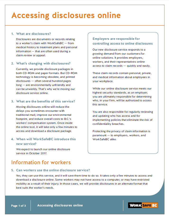 Request a copy of your claim - WorkSafeBC