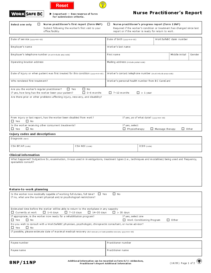 Nurse practitioners - WorkSafeBC