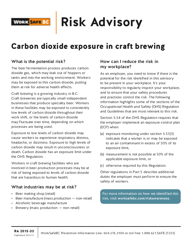Carbon dioxide - WorkSafeBC