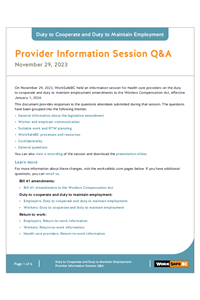 Health care providers: Return-to-work information - WorkSafeBC