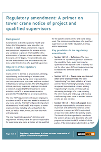 Tower cranes - WorkSafeBC