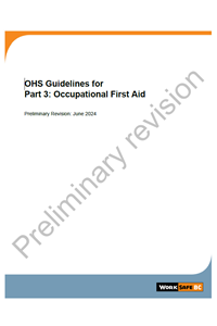 First aid requirements - WorkSafeBC