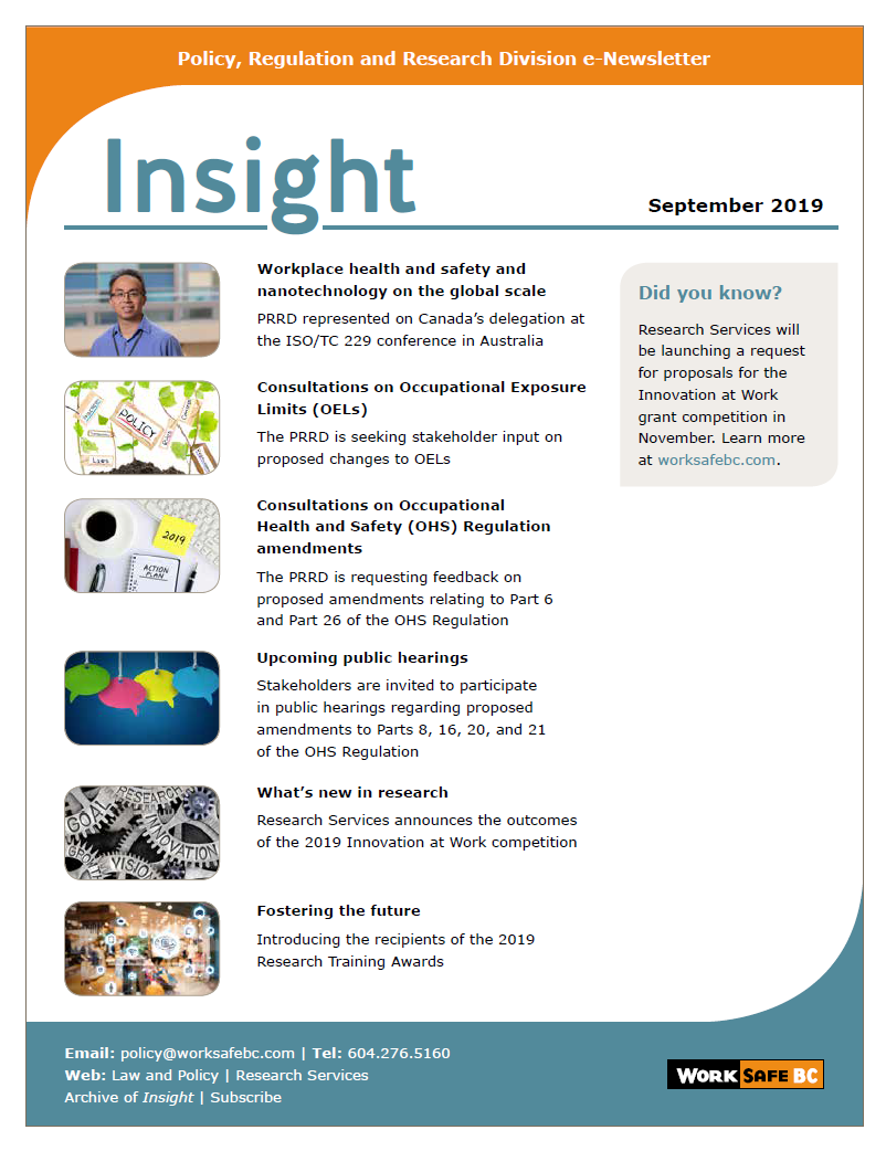 Insight e-Newsletter - WorkSafeBC
